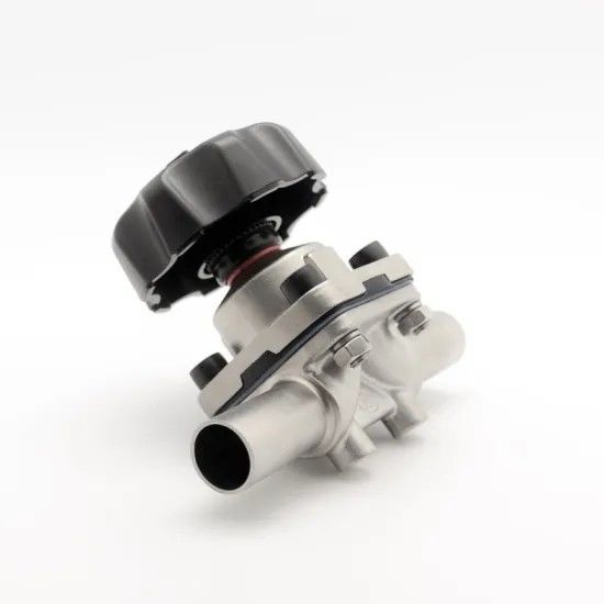 GMP Compliant Sanitary SS316L Diaphragm Valve For Pharmaceutical ...