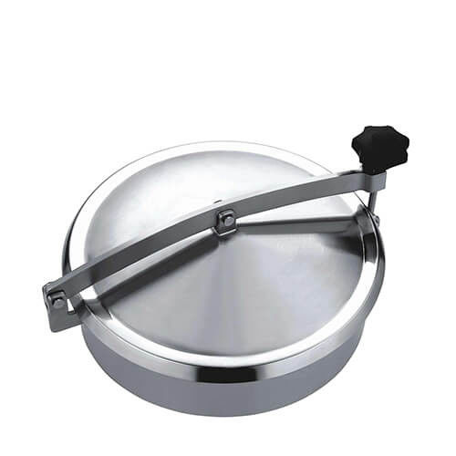 Sanitary Stainless Steel Circular Manway Cover Round Manhole Without ...
