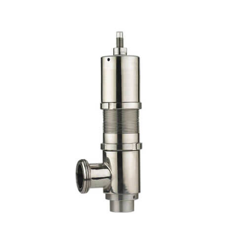 Manual Stainless Steel Sanitary Pressure Safety Valve Overflow Valve ...
