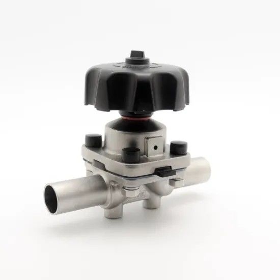 GMP Compliant Sanitary SS316L Diaphragm Valve For Pharmaceutical ...