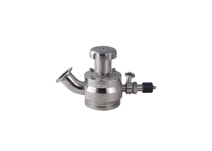 Aseptic Sanitary Sample Valve With PTFE Gaskets , Sanitary Pneumatic ...