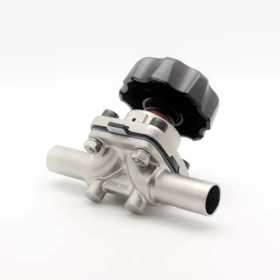 GMP Compliant Sanitary SS316L Diaphragm Valve For Pharmaceutical ...