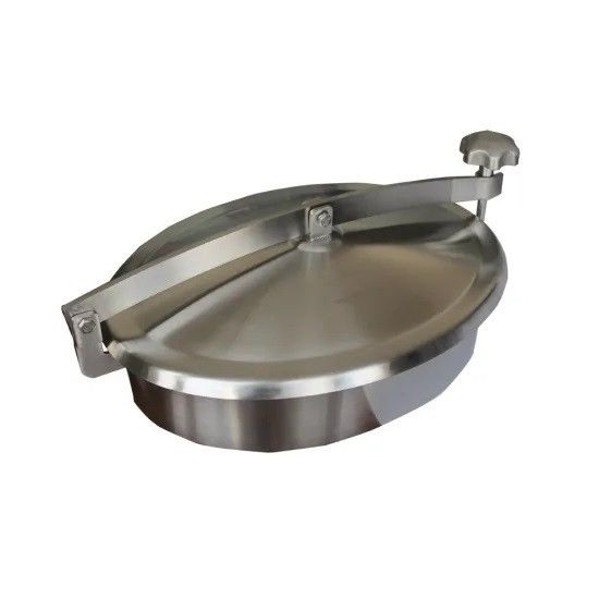 Sanitary Oval Stainless Steel Manway Cover Manhole with Bevel Edge ...