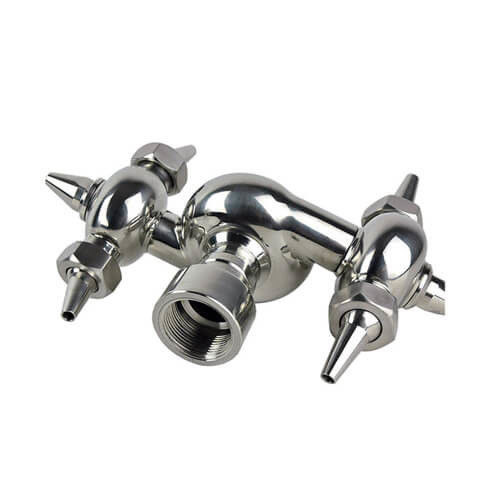 Hygienic Stainless Steel Food Grade 360 Spray 3D Rotating Tank Cleaning ...
