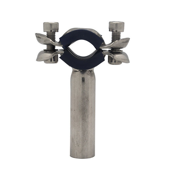 Th6 Round Pipe Holder Sanitary Stainless Steel Pipe Fittings With Blue ...