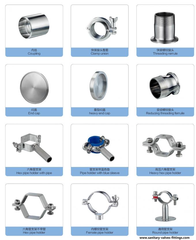 China Sanitation Pipe Support Clamp Plumbing And Sanitary Fittings With ...